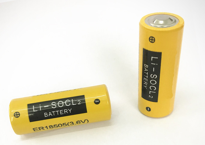 3.6V 4000mAh ER18505 Lithium Cylinder Battery Hermetic Glass To Metal ...